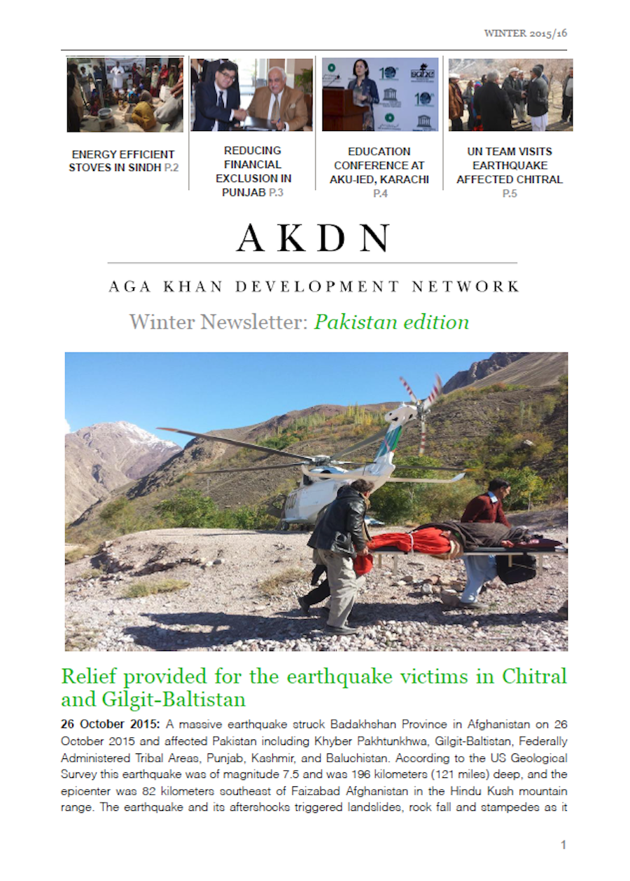 AKDN Winter Newsletter: Pakistan edition - AKDN